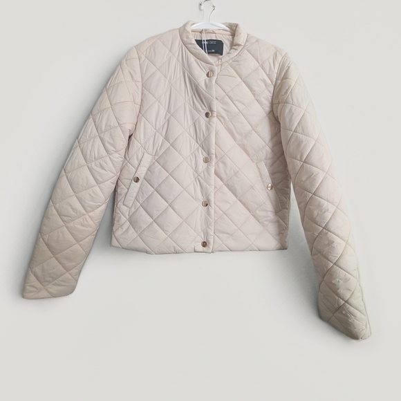 Jackets & Coats | Quilted Cream Jacket | Poshmark